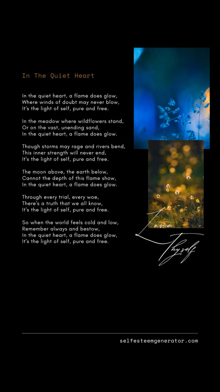 27 Self-Esteem Poems That Uplift & Encourage You - Self-Esteem Generator